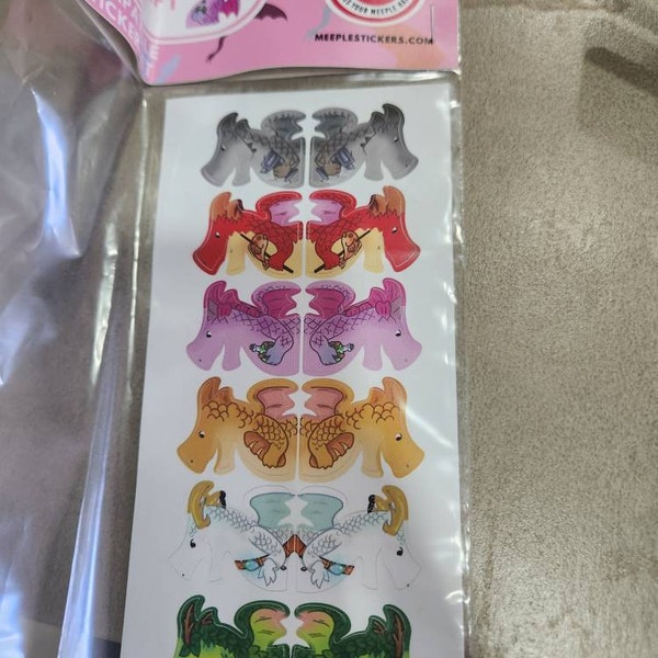 Flamecraft Meeple Stickers Upgrade Pack Decals Kit for Flamecraft ...