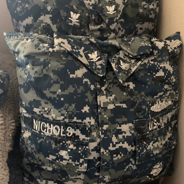 Military Keepsake Pillow, Uniform Pillow: Made-to-order Keepsake - Etsy