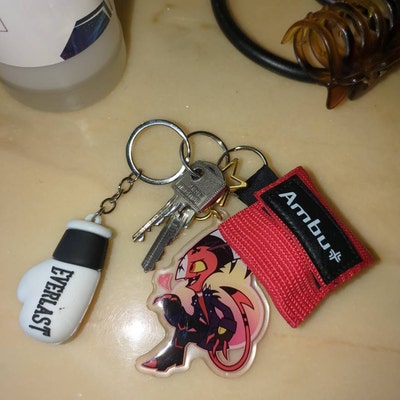 Helluva Boss Acrylic Epoxy Keychains Blitz Stolas Moxxie Millie ...