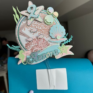 Custom Ocean Cake Topper for Birthday Party, Baby Shower Under the Sea ...