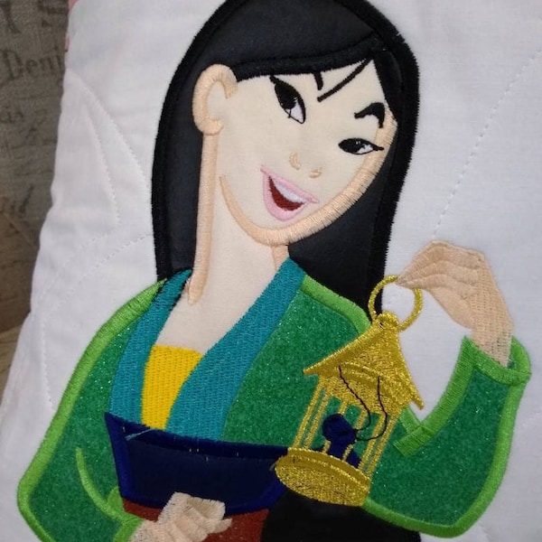 Chinese Princess 2 Applique Embroidery Design, Baby Birthday Machine ...