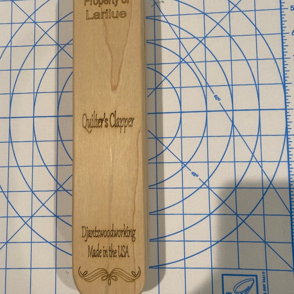 Handcrafted Maple Quilter's Clapper: 12" Seam Presser - Etsy