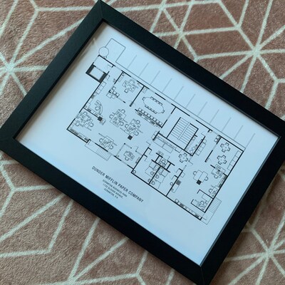 The Office Floor Plan: the Office TV Show, the Office Poster, US, Print ...