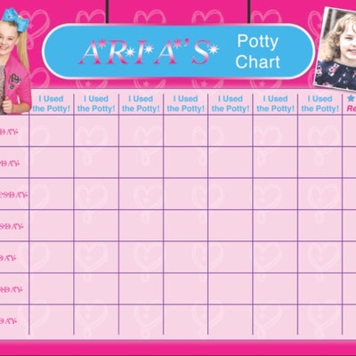 Minnie Mouse Pink Potty Chart Potty Training Chart Potty Reward Chart ...