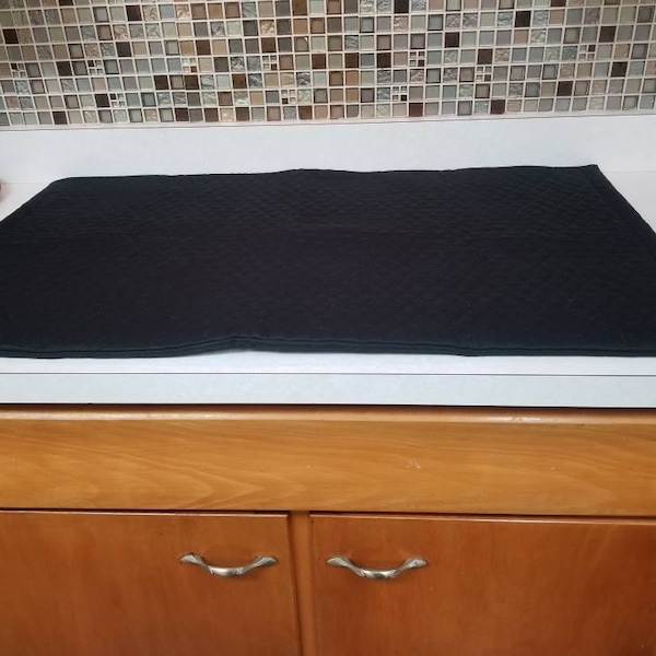 Custom Size Glass Top Stove Cover and Protector Quilted Material Color ...