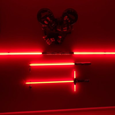 Darth Maul Lightsaber Wall Mount, Choose Between Horizontal or Vertical ...