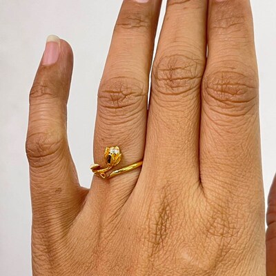Unique Flower Ring, Moissanite Engagement Flower Ring, Floral Ring ...