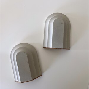 Minimalist Concrete Magnets. Modern Half Moon Fridge Magnets. - Etsy