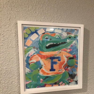 Florida Gators fighting Gator Archival-quality Print - Etsy