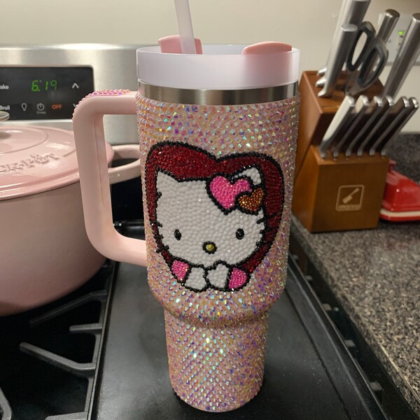 Stanley Tumbler 40oz| Rhinestone Stanley 40oz Tumbler/ Bling Tumbler ...