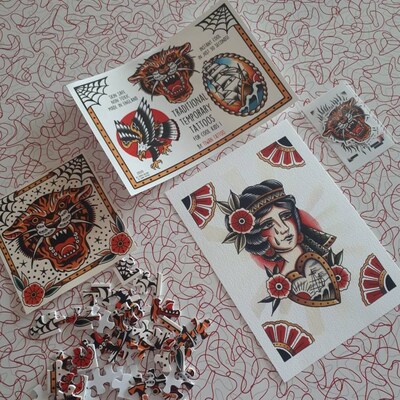 Traditional Tattoo Flash Life and Death - Etsy