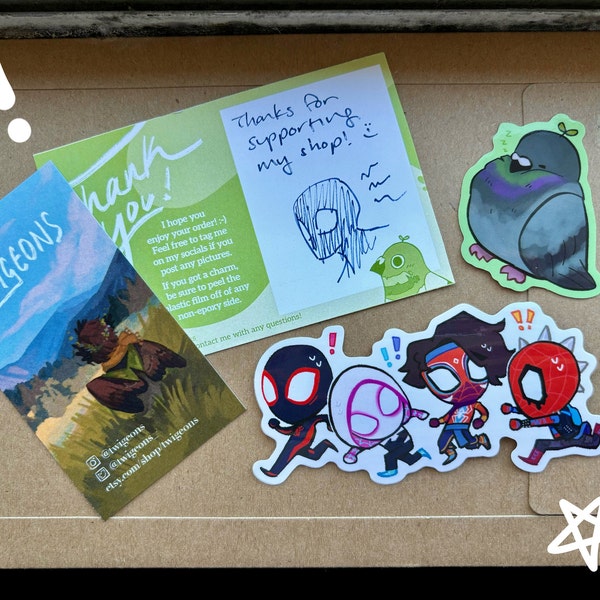Assorted Spiderverse Vinyl Stickers - Etsy