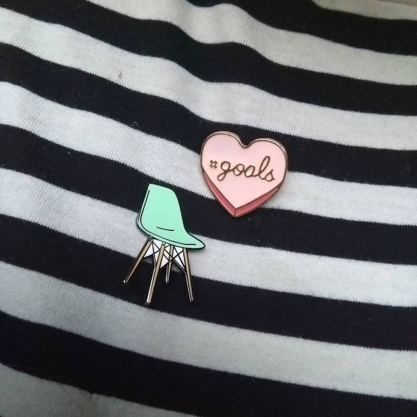 Eames Chair Enamel Pin Mid Century Modern Lapel Pin Cute Hat Pin ...