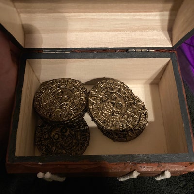 Cursed Aztec Gold Coin Pirates of the Caribbean Prop Gold Coin - Etsy