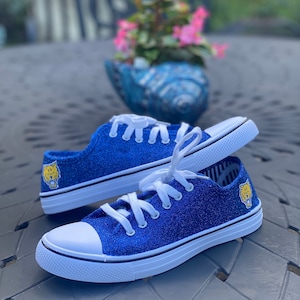 Red Glitter Sneakers for Wedding or Special Occasion Bling - Etsy