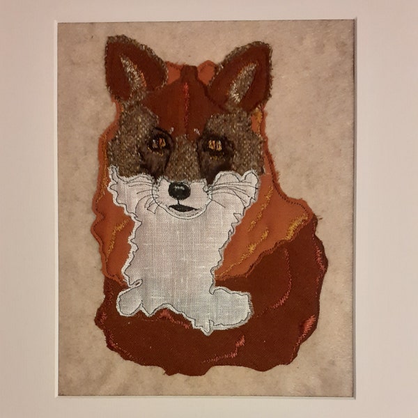 Raw Edge Applique 'mr Sly the Fox' - Etsy