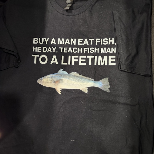 Buy a Man Eat Fish Shirt Funny Meme Shirt Inappropriate Shirt Unhinged ...