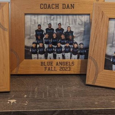 Baseball Coach Picture Frame, Engraved Coach Gift, Baseball Coach Gift ...