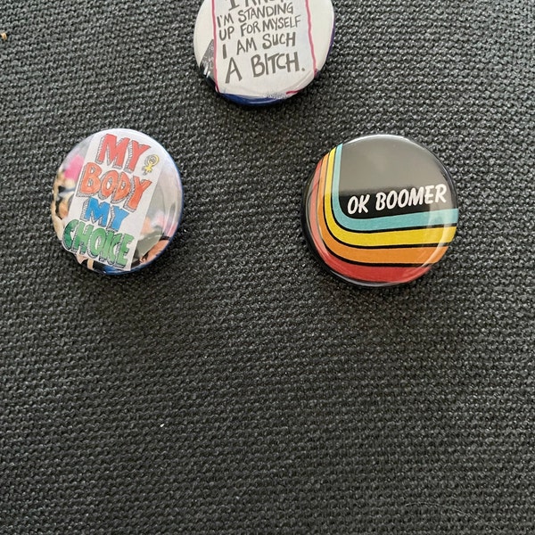 Ok Boomer Button | 1.25 Inch Political Button | Retro - Etsy