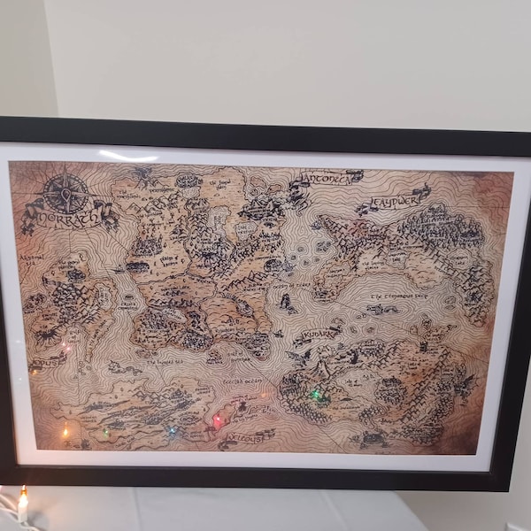 11 X 17 Vintage Lol Runeterra World Map Print - Etsy