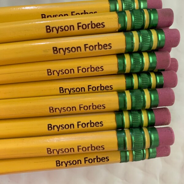 Personalized Pencils | Engraved Pencils | Back to School | 12 Pack ...