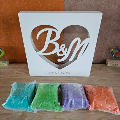 Personalized Blended Family Sand Unity Ceremony Set Blended Family Sand ...