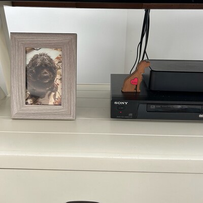 Apricot Cockapoo Small Figurine, Wooden Dog Statue With Engraved Love ...