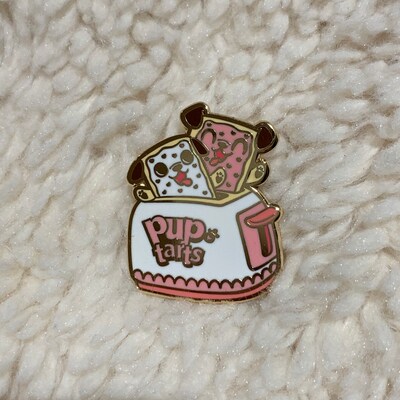 Pup Tarts Hard Enamel Lapel Pin - Etsy