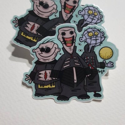 Ed Raisers Sticker Hellraiser Stickers Cartoon Horror Mashup Nostalgia ...