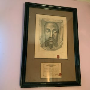 HOLY FACE of JESUS Set of 3 Laminated Bookmarks and 3 Note | Etsy