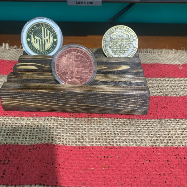Double Decker Challenge Coin Display **ships Quick** - Etsy