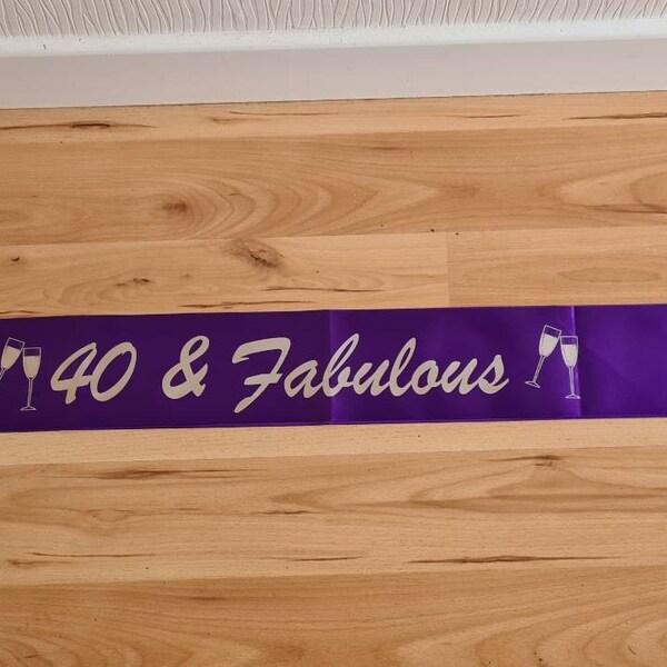 Personalised Hen Party Sash / Birthday Sashes / Hen Night Do Accessory ...