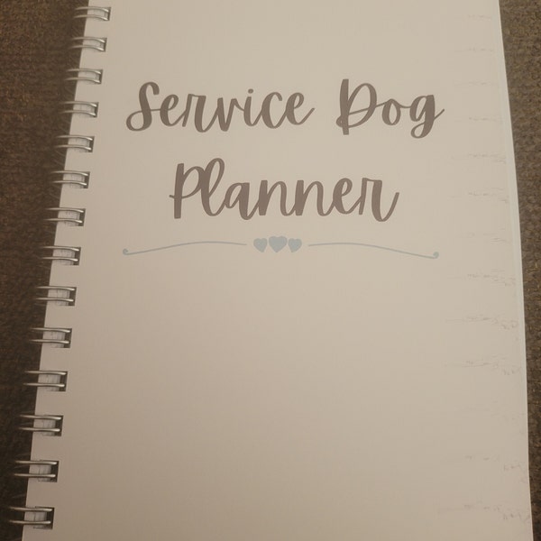 SERVICE DOG TRAINING Log Printable | Service Dog Handler | Service Dog ...