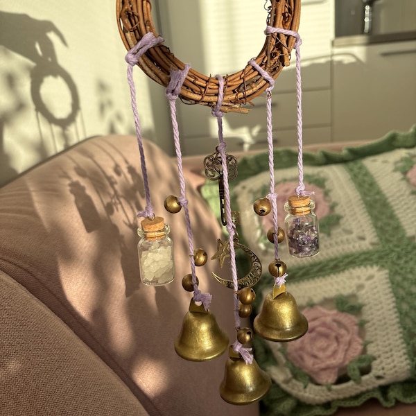 Witch Bells Wreath, Witch Bells for Door, Witch Bells Wind Chime, Door ...