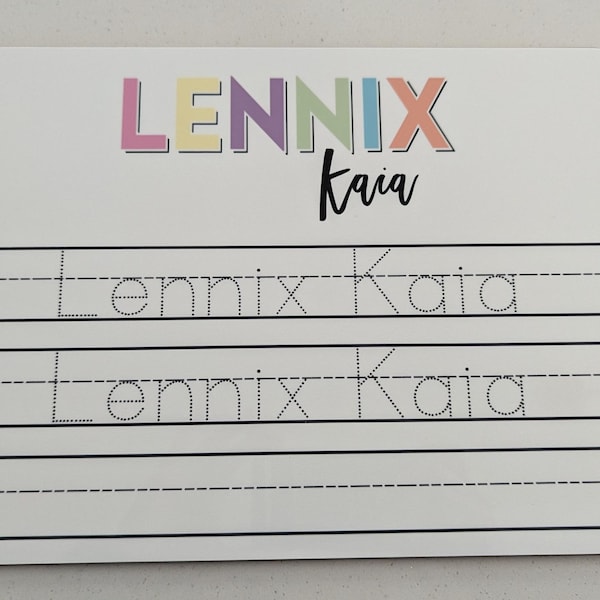 Name Tracing Sign, Kids Personalized Tracing Board, Name Tracing Board ...