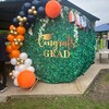 Class of 2024 Graduation Round Backdrop Cover Greenery Boho Floral ...