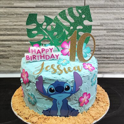 Lilo and Stitch Cake Topper Set/ Lilo & Stitch Cake Topper/ Lilo and ...