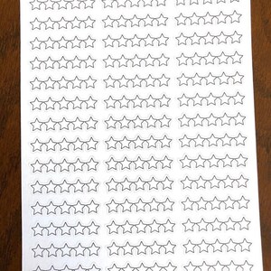 Star Rating Planner Stickers Book Ratings Planner Stickers Book Review ...