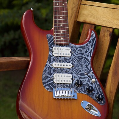 Engraved Telecaster Pickguard & Control Plate SET Unique Handmade ...