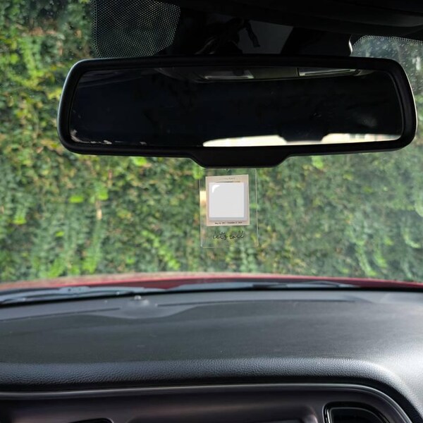 Custom Photo Car Mirror Tag | Photo Ornament | Photo Drive Safe | Rear ...