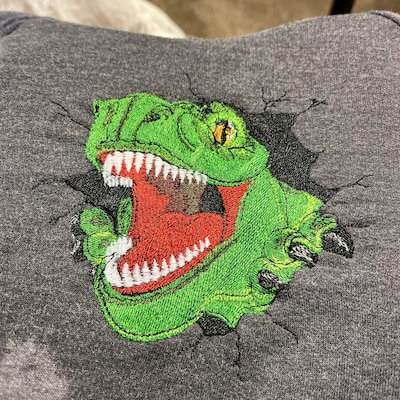 T-rex Machine Embroidery Design Dinosaur Embroidery Files - Etsy