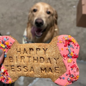 Large Personalized Bone Happy Birthday Happy Push Day - Etsy