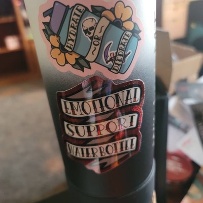 Overstimulated Sticker Cute Mental Health Sitcker Pink ADHD Decal ...