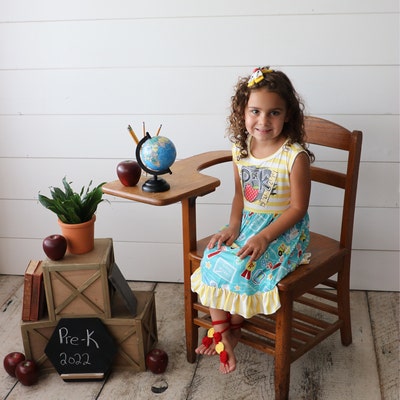 Pre-k Outfit, Pre-k Dress, First Day of Pre-k, Kindergarten Dress ...