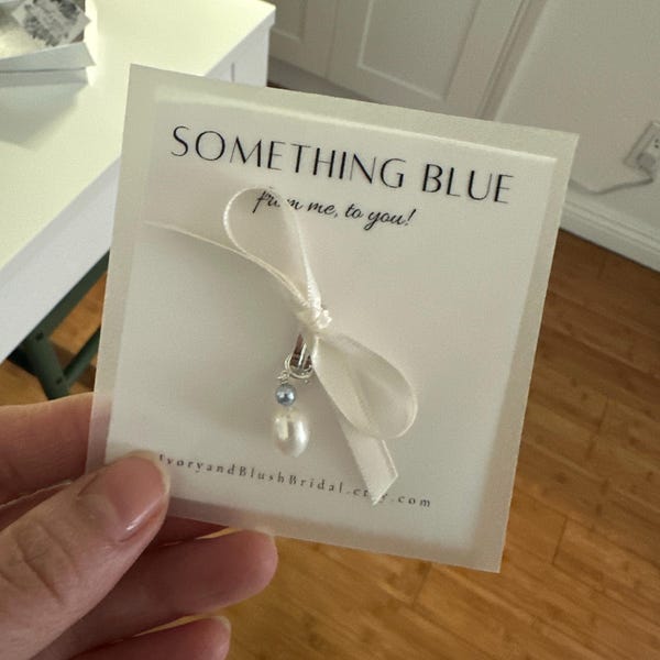 Blue Charm for Wedding, Something Blue Charm Gift for Bride, Blue ...