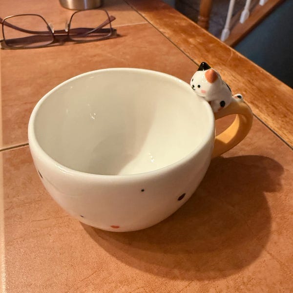 Cat Mug Ceramic, Cat Gifts for Cat Lovers, Cute Cat Tea Cup, Cat Themed ...