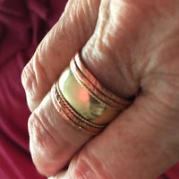 Gold Index Finger Ring. Wide Band. Womens Thumb. Men's - Etsy Canada