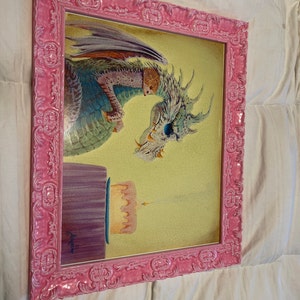 Victorian Picture Frames Pink Purple Glossy Lacquer Ornate - Etsy