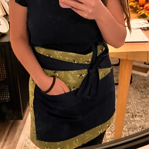 Easy to Sew/ Half Apron Sewing Pattern/ Pinafore Tutorial PDF/ Apron ...