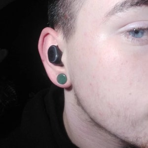 A Pair of Baphomet Evil Goat Plug Hoop Earring | Etsy